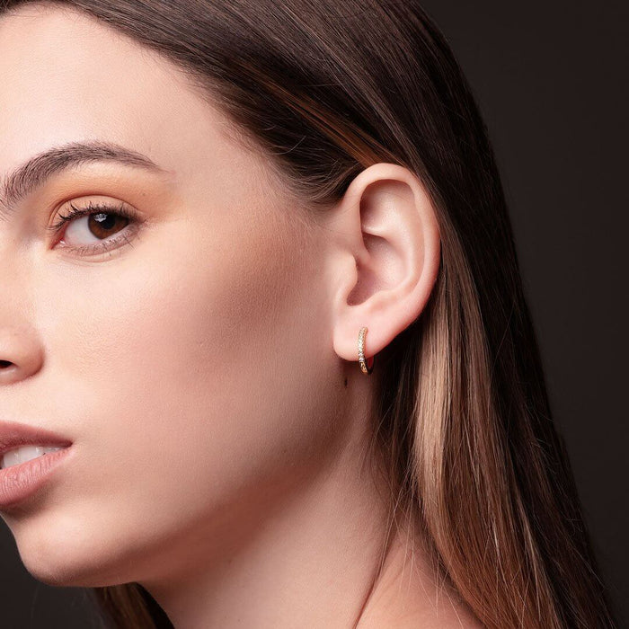 Aretes Hoops Brillantes